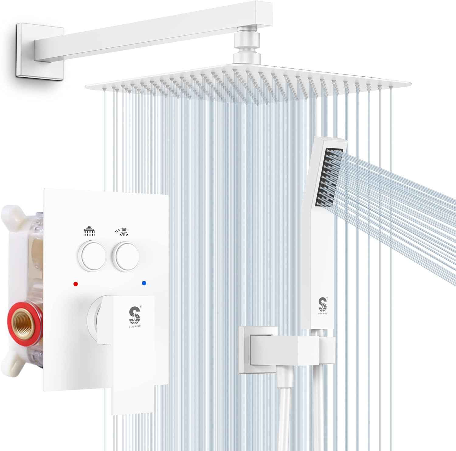 Shower Panel System Push Button 10 Inch – SR SUNRISE
